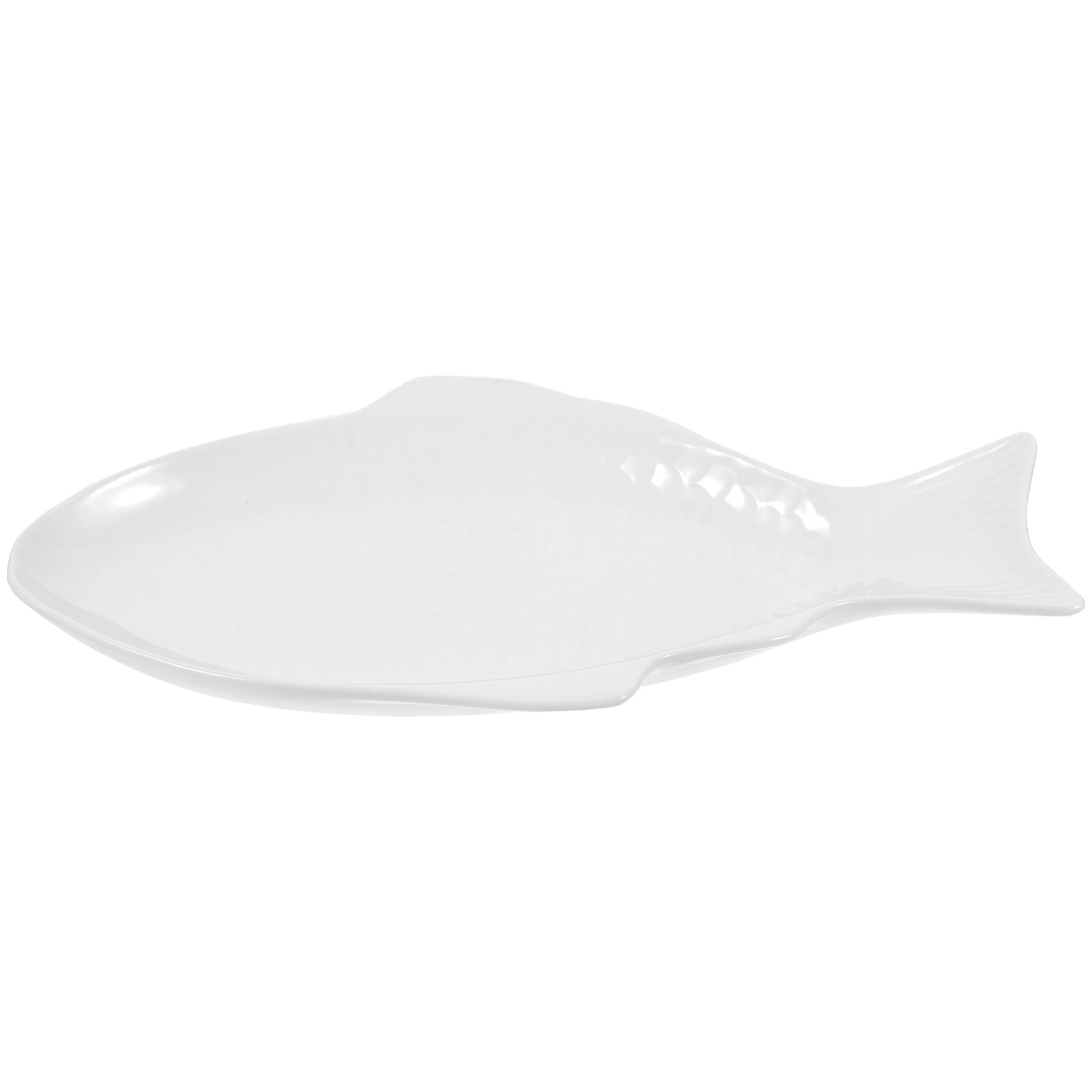ifundom Ceramic Fish Shaped 1Pack 12.8X6.9X1 In Decorative Food Plate ...