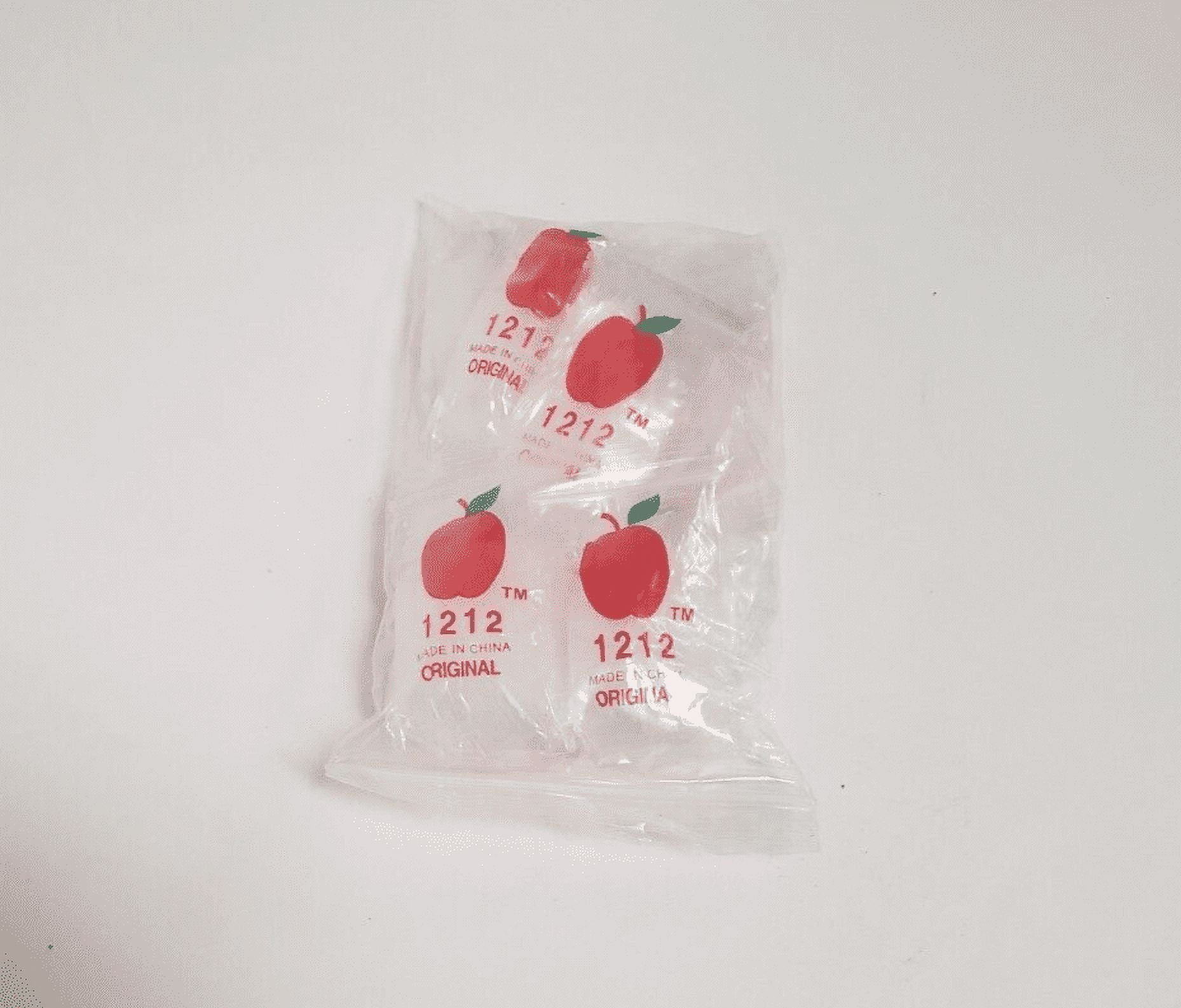 Apple 1212 Mini Zip Resealable Bags 1/2" x 1/2" Clear Baggies 1000 ...