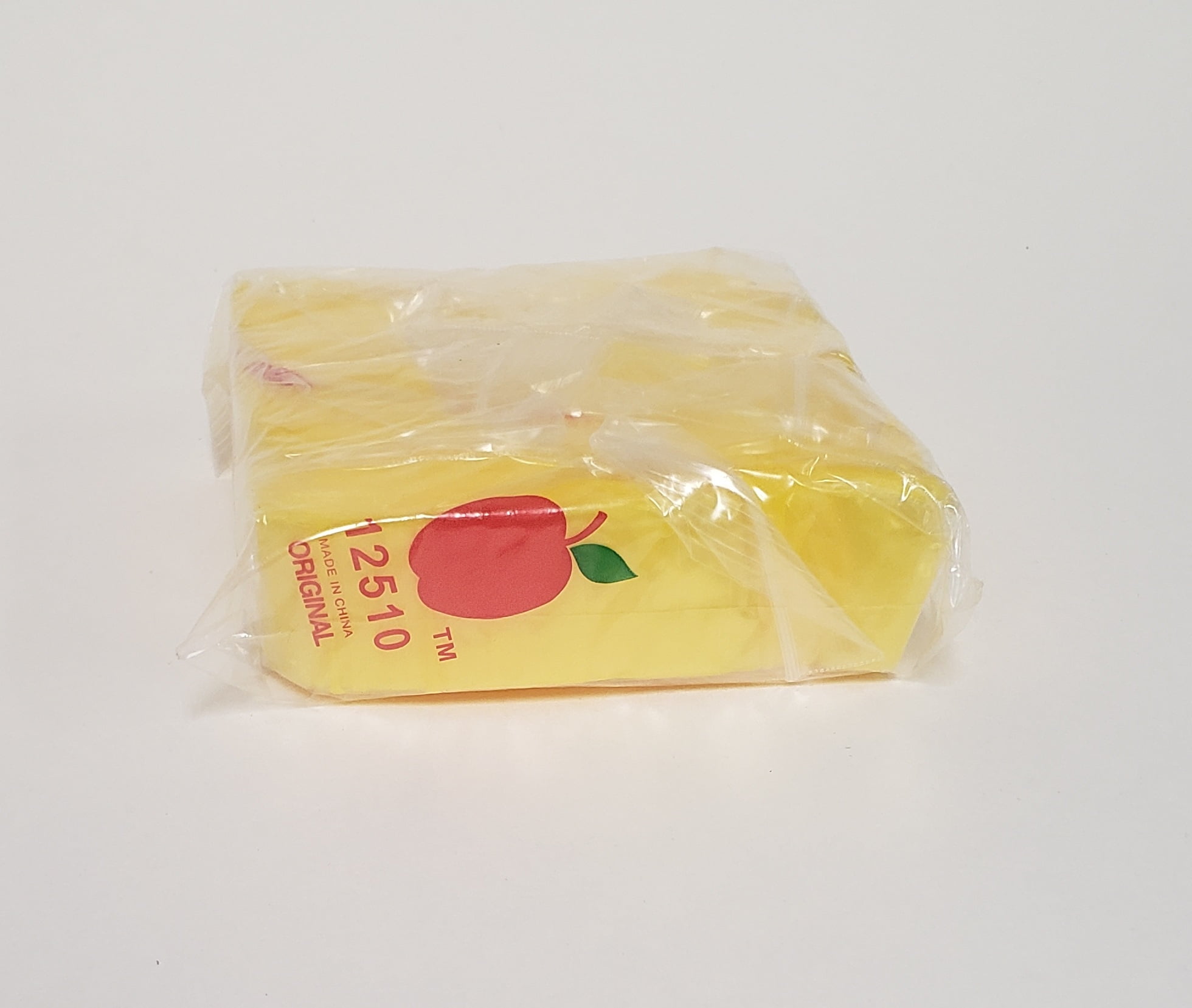 Apple 12510 Mini Zip Resealable Bags 1-1/4" x 1" Yellow Baggies 1000 ...