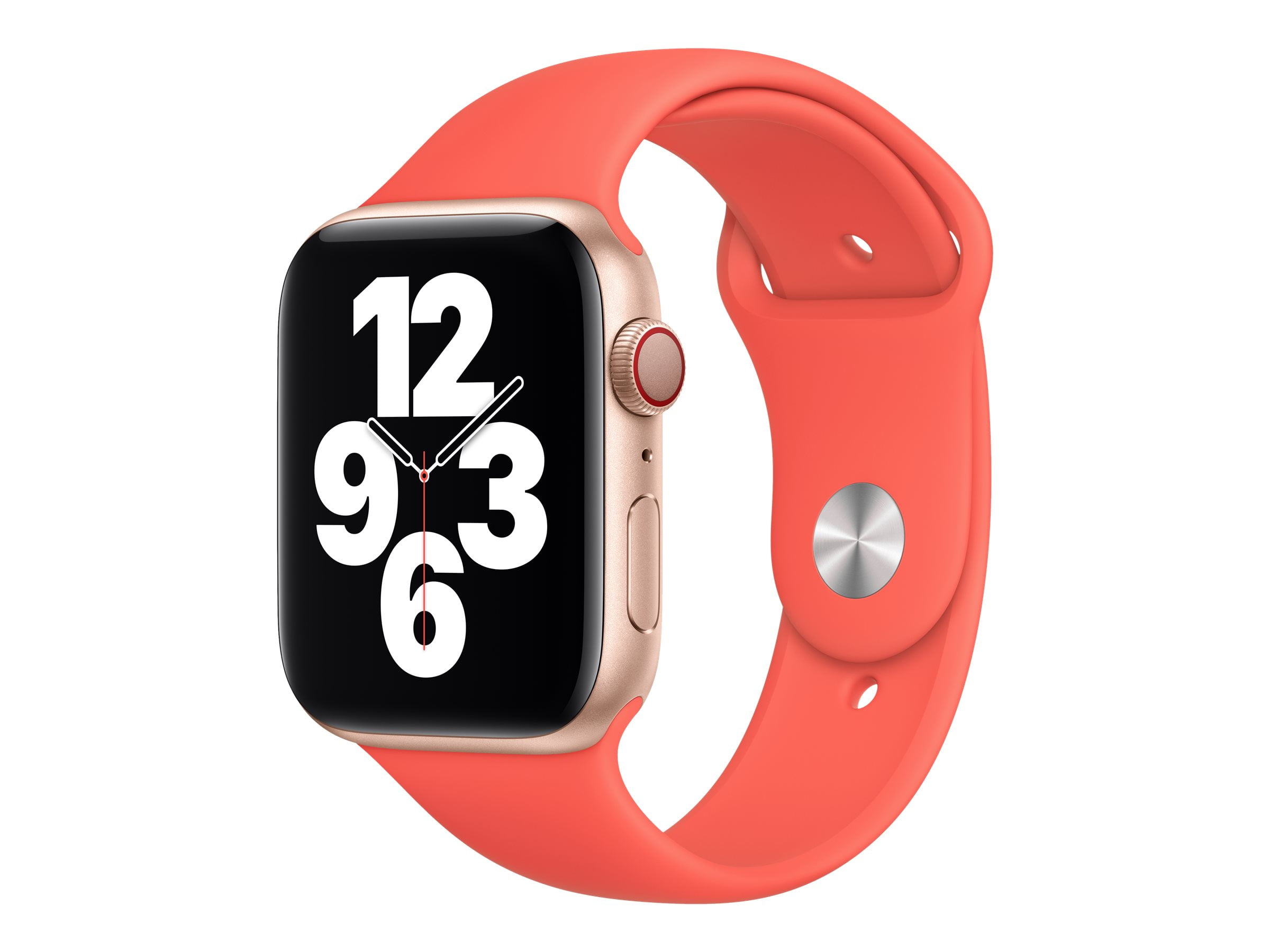 Apple 44mm Sport Band - Strap for smart watch - Regular size - pink citrus - for Watch Herm s ...