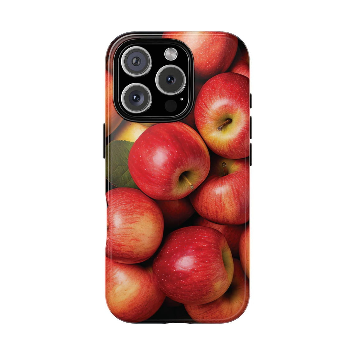 Apple A Day Fruity Red Print Compatible with iPhone 11 through 17 Pro ...