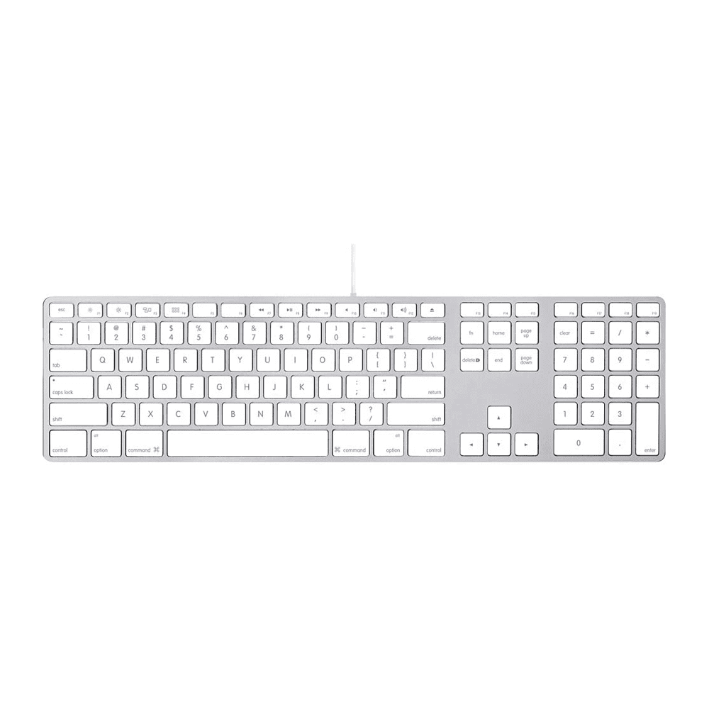 Apple A1243 Wired 2-USB US Full Size Keyboard w/Numeric Keypad MB110LL ...