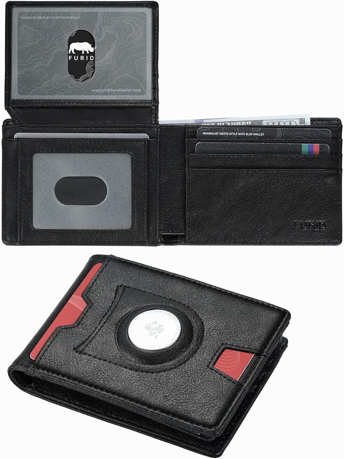 Apple Air Tag Wallet Men: Wallet with Airtag Holder - Airtag Wallet for ...