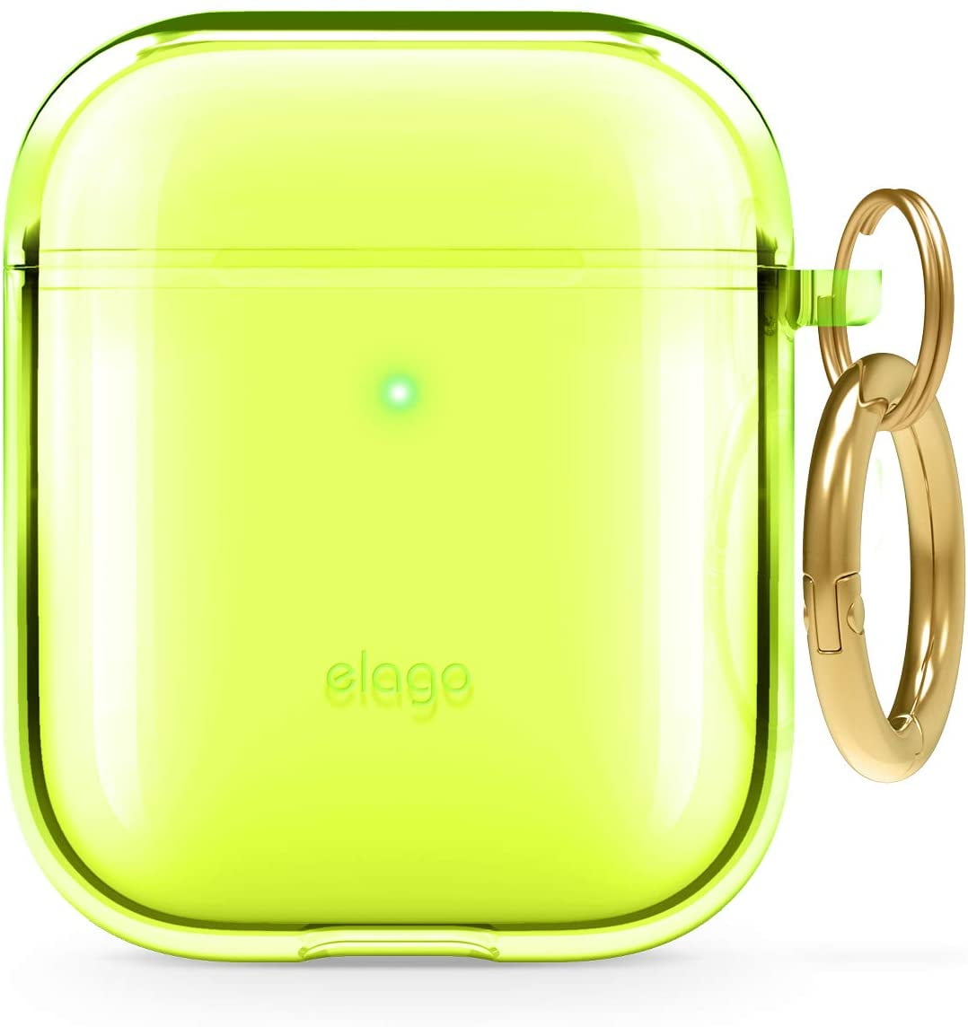 Apple AirPods Case - elago Clear Airpods Case for Airpods 1 & 2 (Neon ...