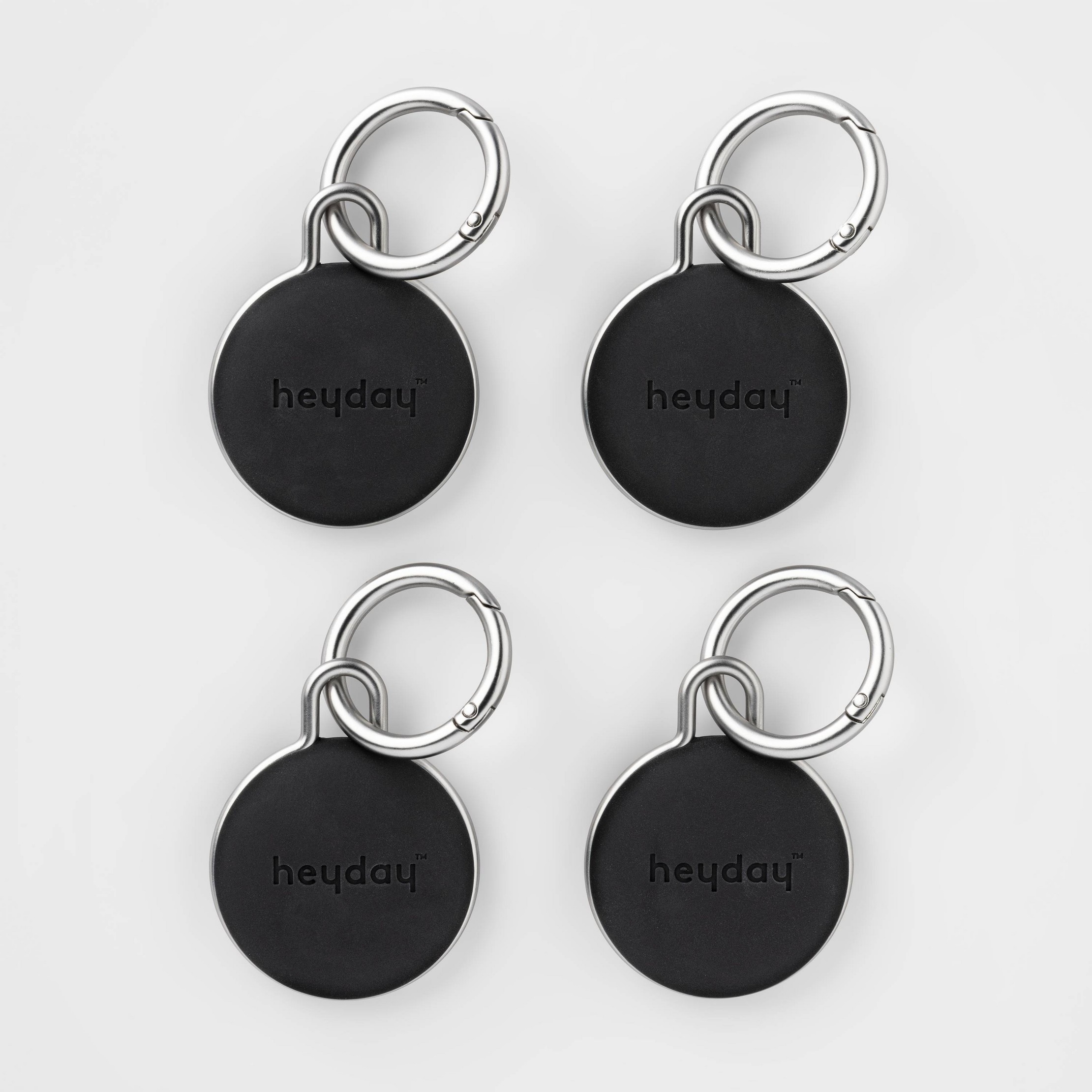 Apple AirTag 4pk Silicone Keychain Black - Walmart.com