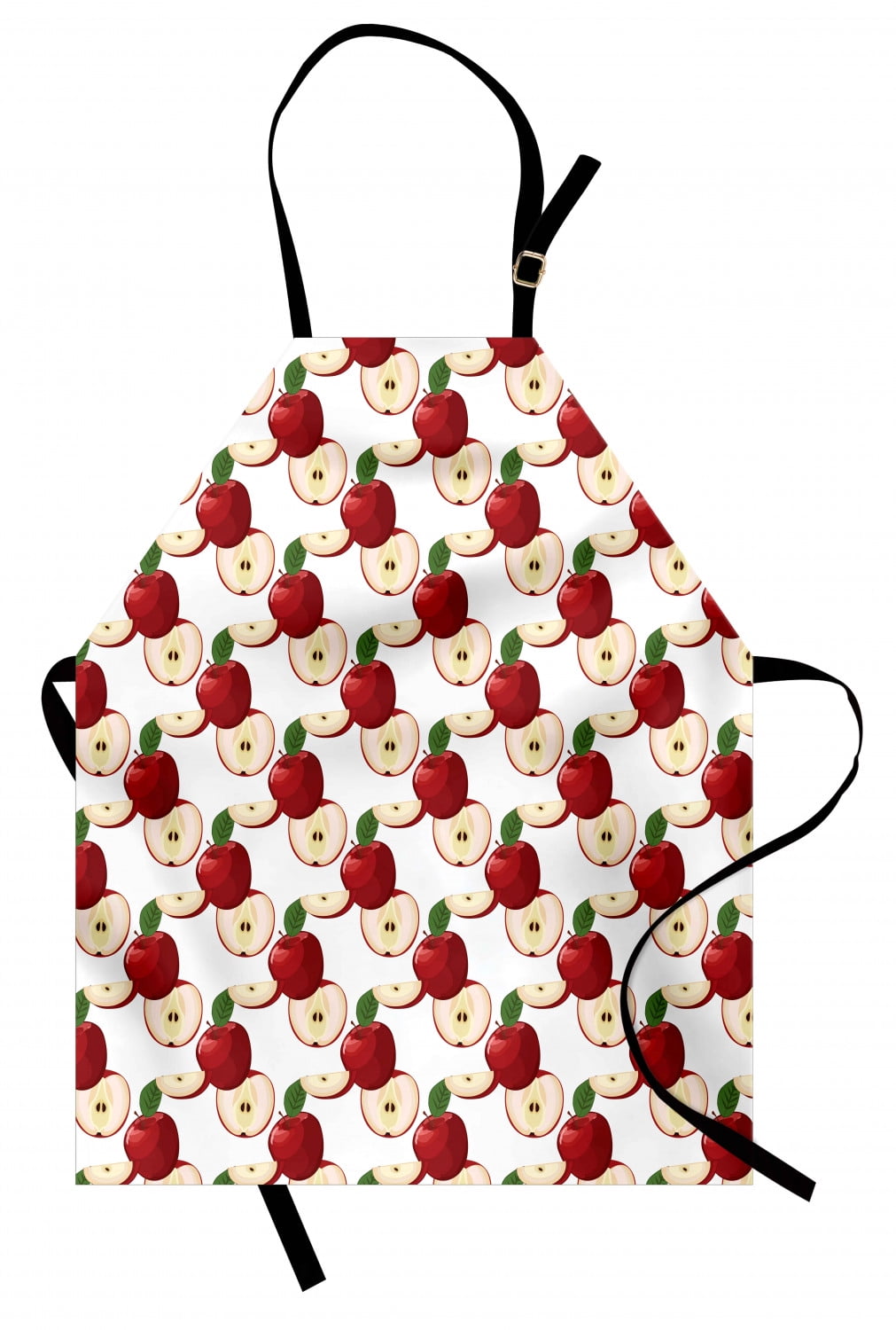 Apple Apron Retro Harvest Yield with Different Types of Cuts Halved ...