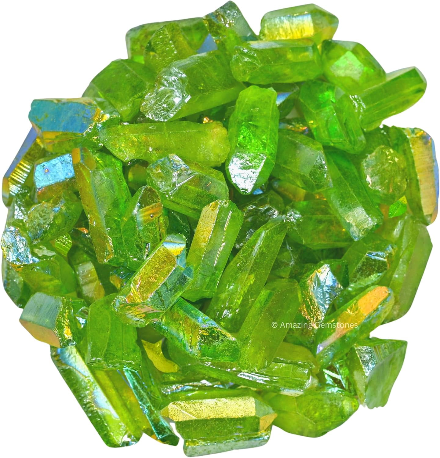 Apple Aura Quartz Raw Crystals Point and Healing Stones (1 lb ...