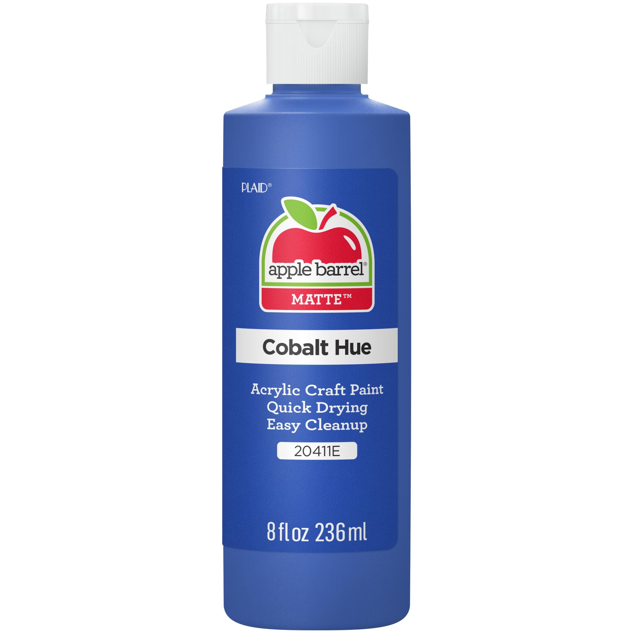 Apple Barrel 20411E Acrylic Craft Paint, Matte Finish, Cobalt Hue, 8 fl ...