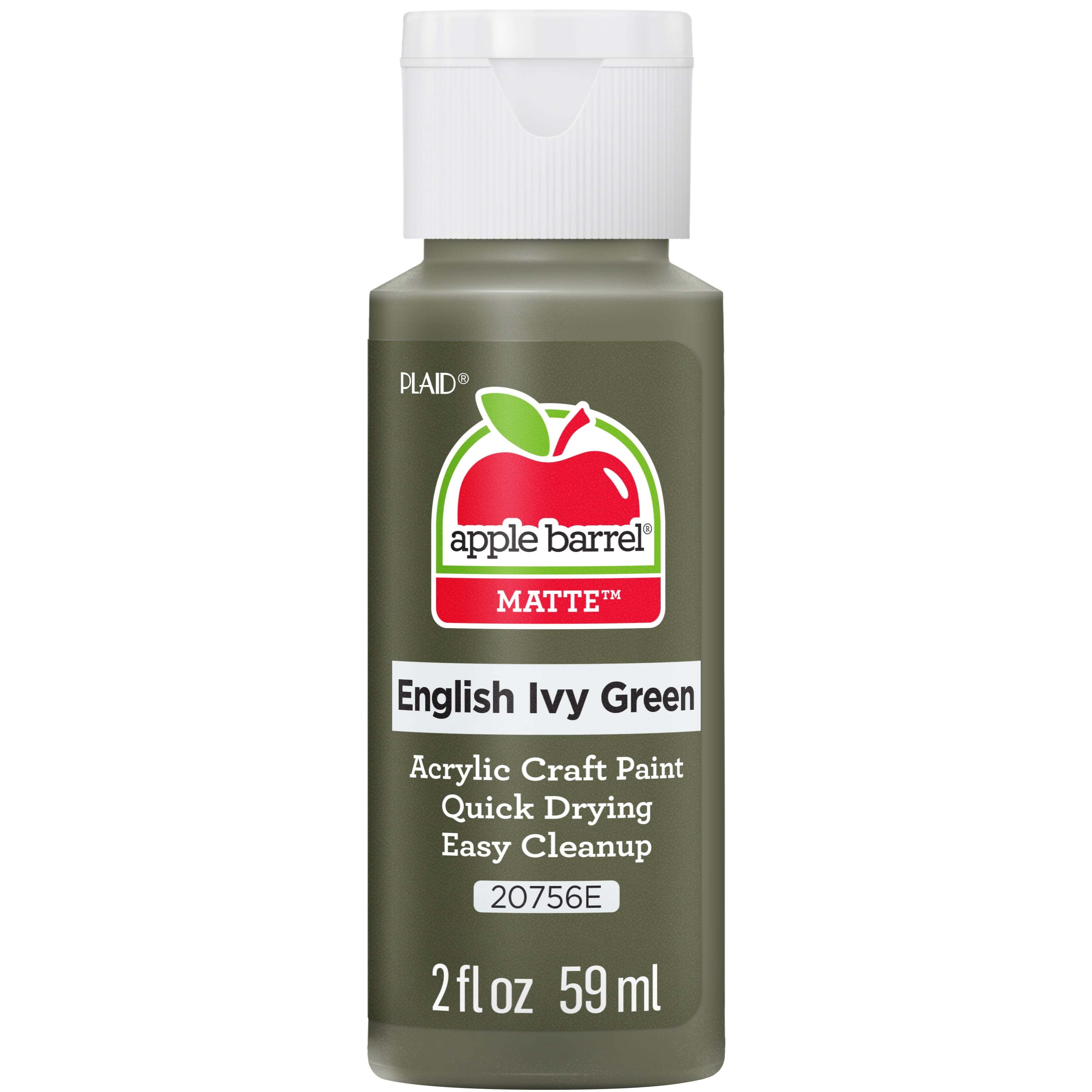 Apple Barrel 20756E Acrylic Craft Paint, Matte Finish, English Ivy ...