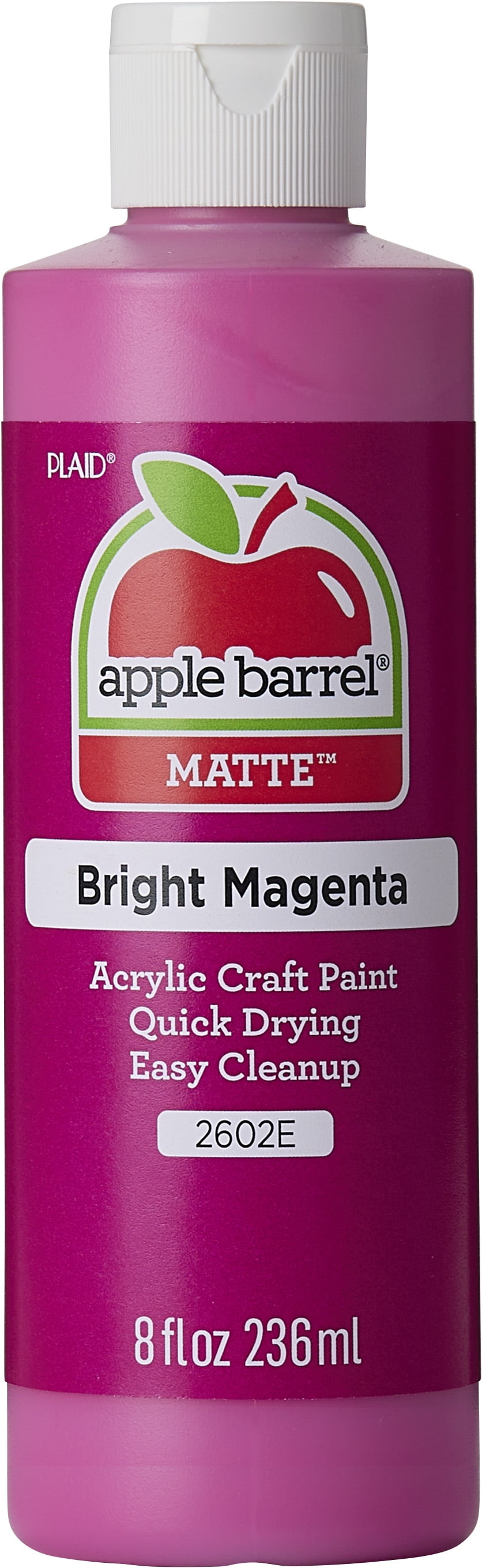 Apple Barrel Acrylic Craft Paint, Matte Finish, Bright Magenta, 8 fl oz ...