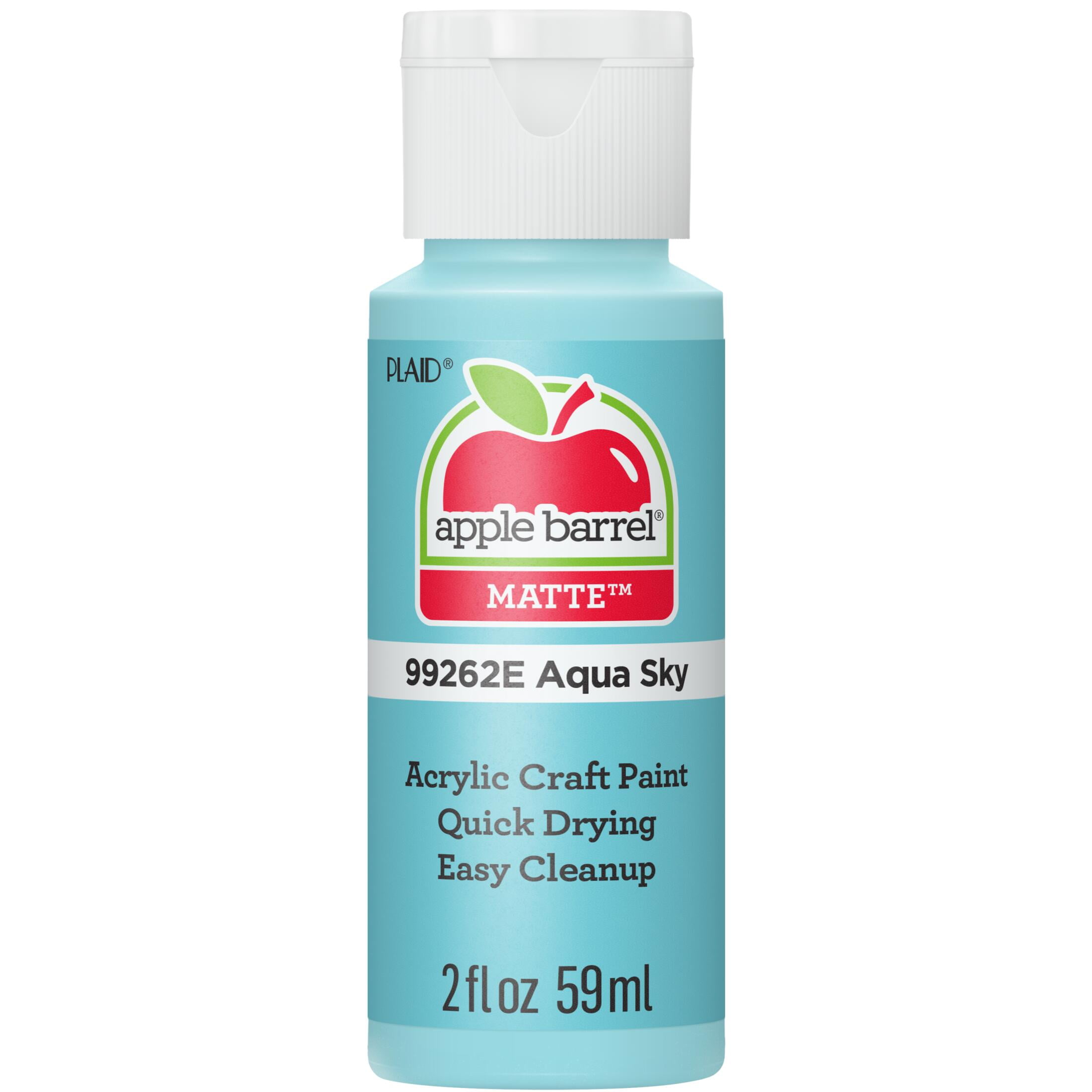 Apple Barrel Acrylic Craft Paint Aqua Sky 2 fl oz Matte Water-Based ...