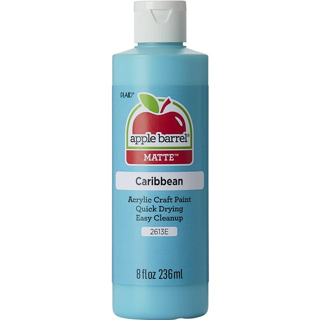Apple Barrel Acrylic Craft Paint, Matte Finish, Carribbean, 8 fl oz ...