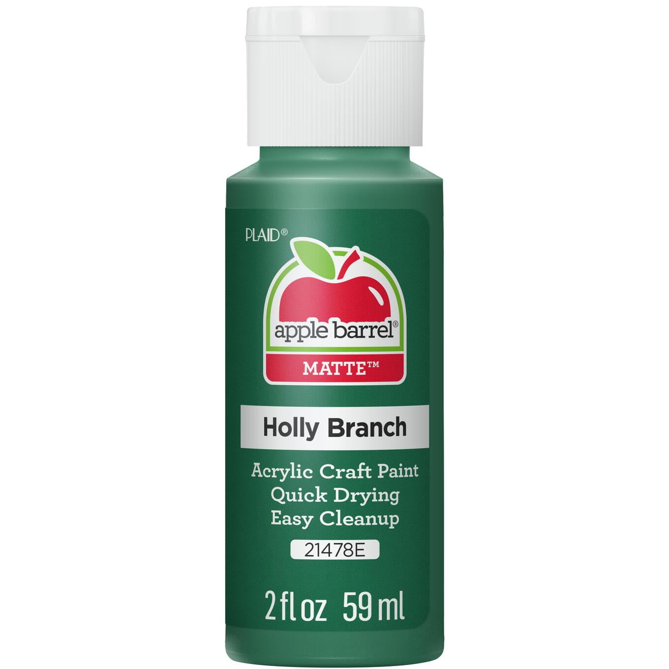 Apple Barrel Acrylic Craft Paint, Matte Finish, Holly Branch, 2 fl oz ...