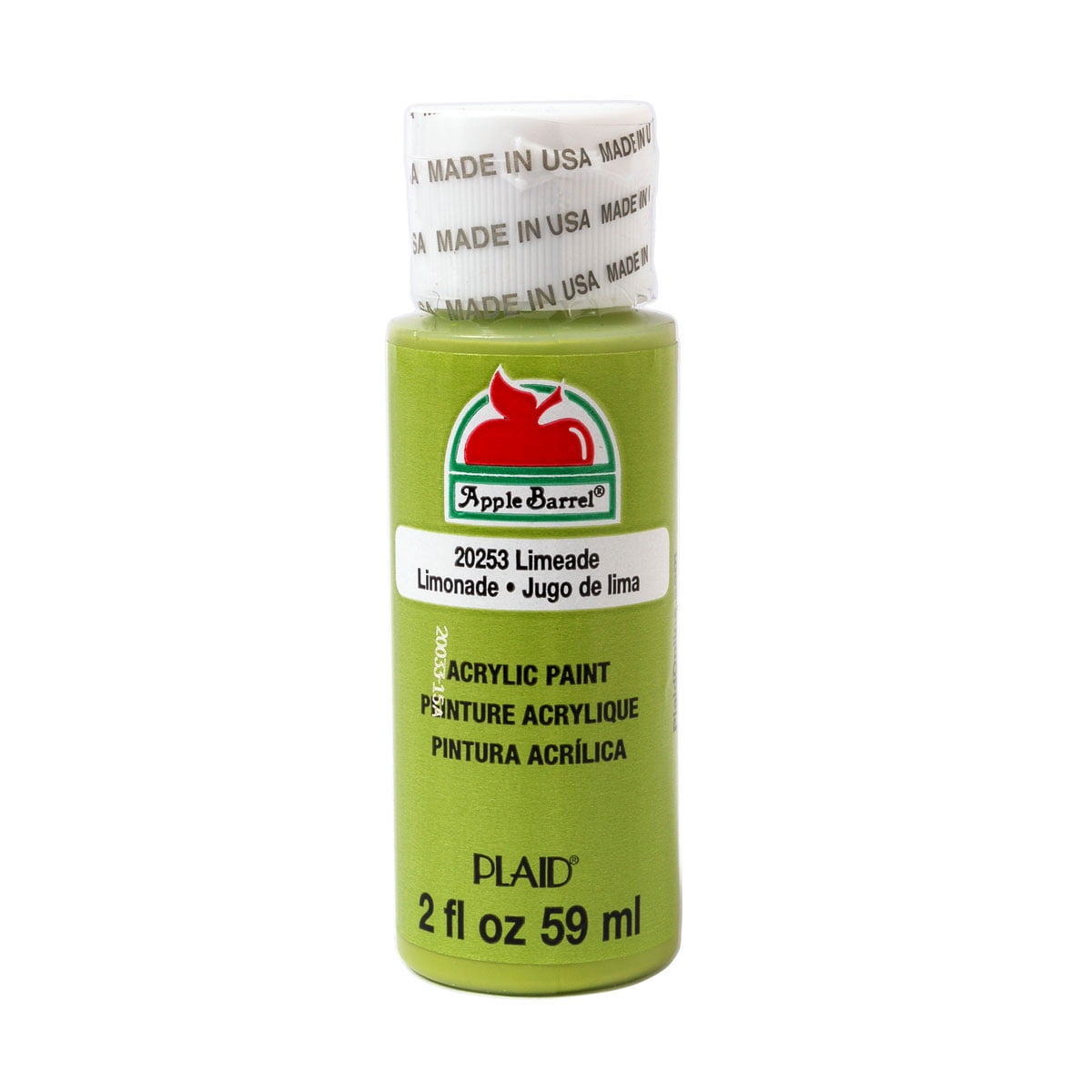 Apple Barrel Acrylic Craft Paint Matte Finish Limeade 2 fl oz - Walmart.com