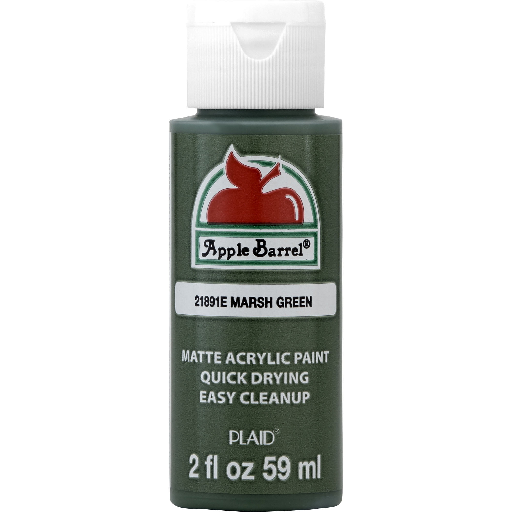 Apple Barrel Acrylic Craft Paint, Matte Finish, Marsh Green, 2 fl oz ...