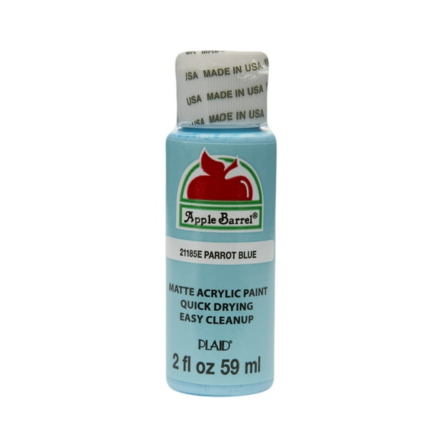 Apple Barrel Acrylic Craft Paint, Matte Finish, Parrot Blue, 2 fl oz ...