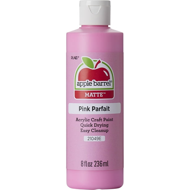 Apple Barrel Acrylic Craft Paint, Matte Finish, Pink Parfait, 8 fl oz ...