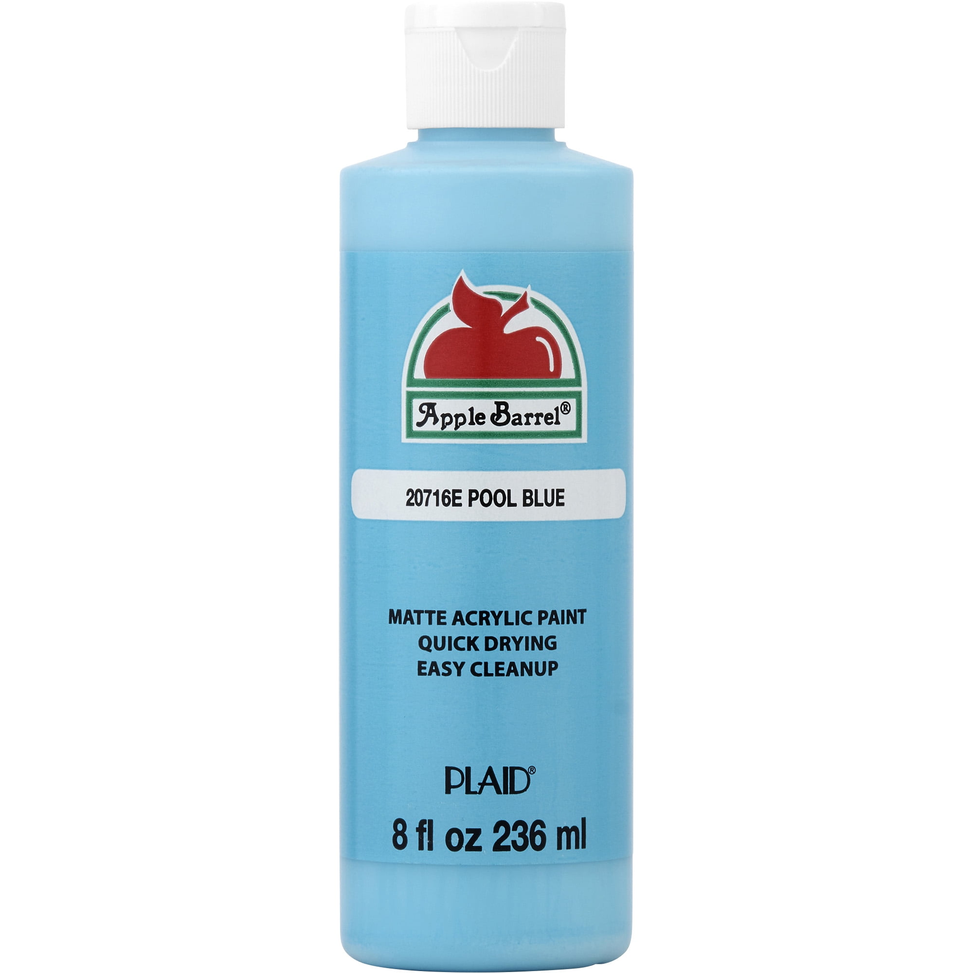 Apple Barrel Acrylic Craft Paint, Matte Finish , Pool Blue, 8 fl oz ...