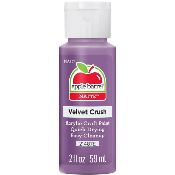 Apple Barrel 21487E Acrylic Craft Paint, Matte Finish, Velvet Crush, 2 ...