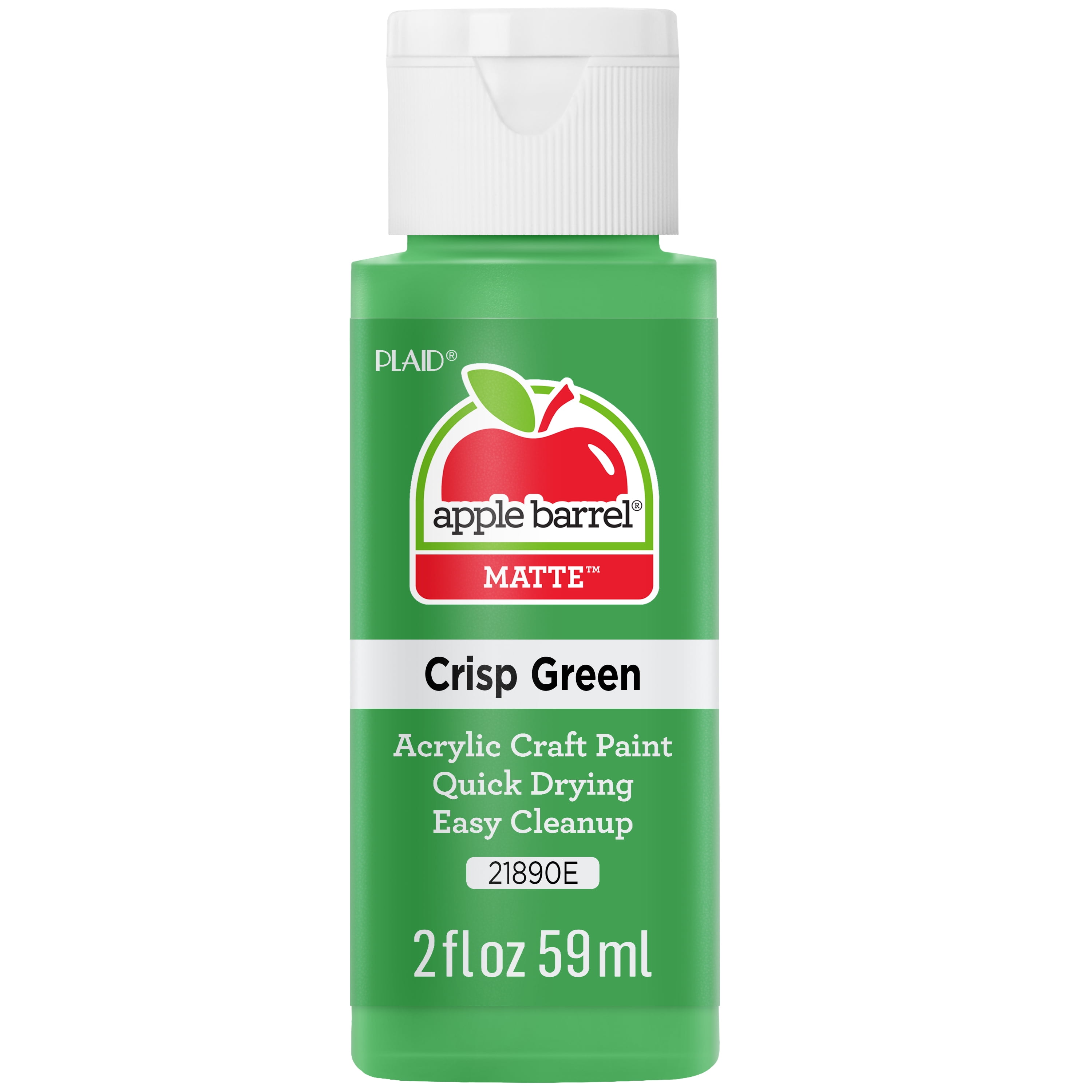 Apple Barrel Acrylic Craft Paint, Matte Finish, Crisp Green, 2 fl oz ...