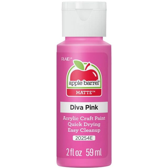 Apple Barrel Colors, 2 oz Diva Pink - Walmart.com