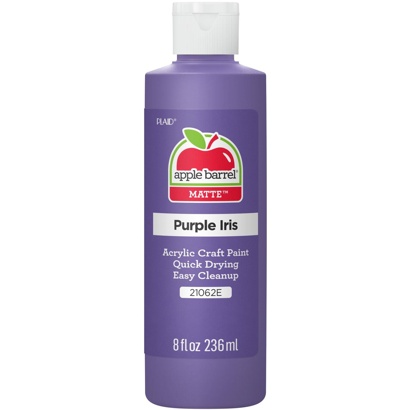 Apple Barrel Acrylic Craft Paint, Matte Finish, Purple Iris, 8 fl oz ...