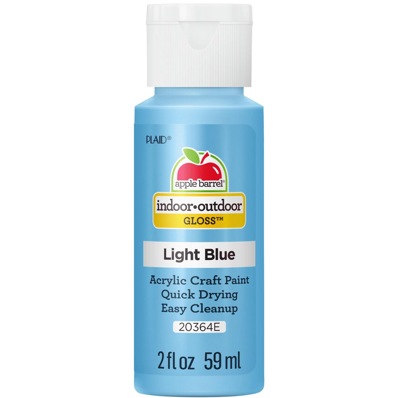 Generic Apple Barrel Gloss Acrylic Paint, Light Blue, 2 oz, Indoor ...