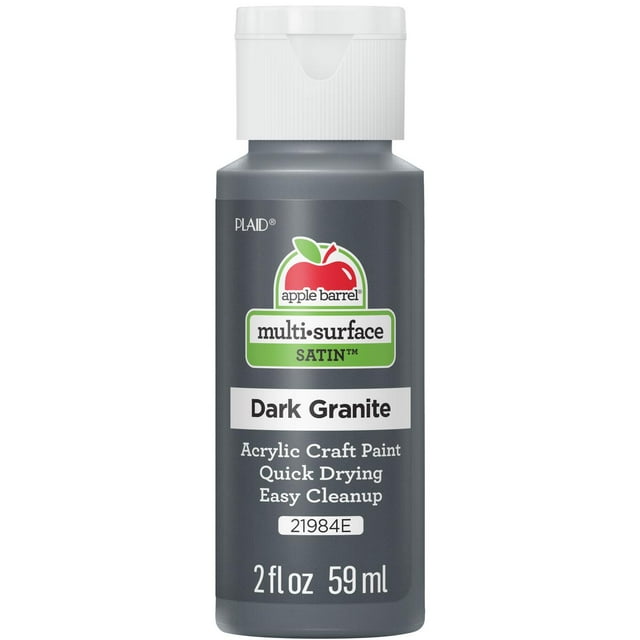 Apple Barrel Multi-Surface Acrylic Craft Paint, Satin Finish, Dark ...