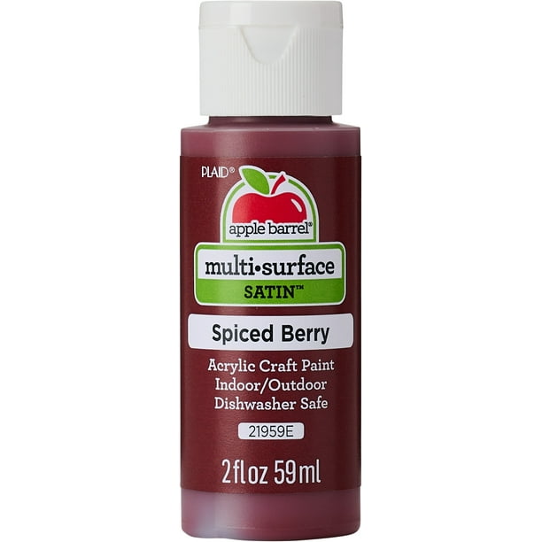 Apple Barrel Multi-Surface Acrylic Craft Paint, Satin Finish, Spiced ...