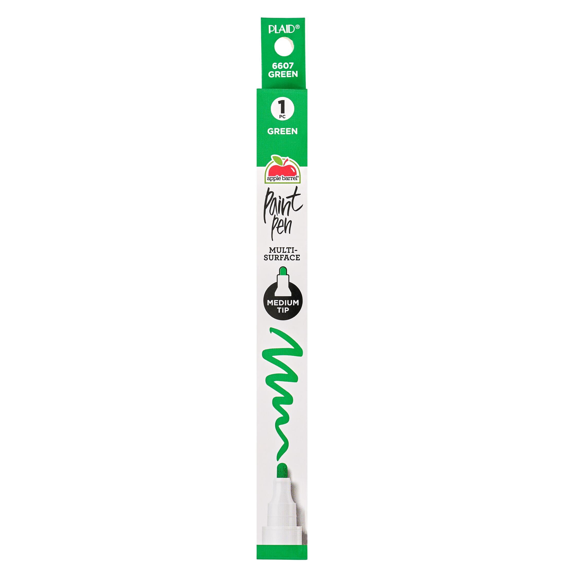 Apple Barrel Multi-Surface Medium Tip Paint Pen, Green, 1 Piece ...