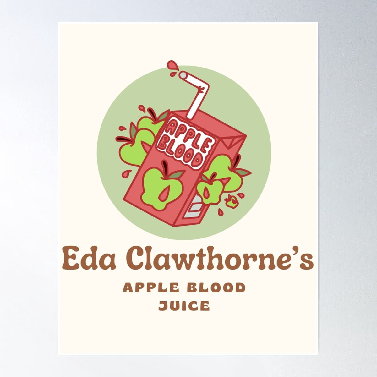 Apple Blood 3 Poster Wall Art, Modern Wall Decor For Living Room ...