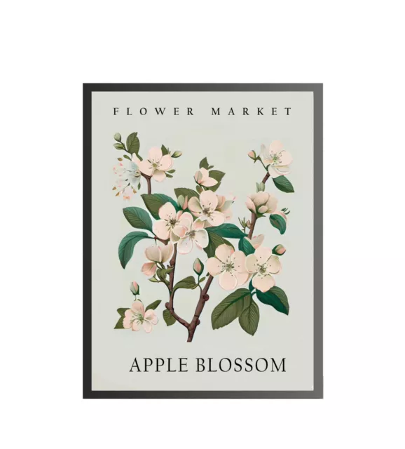 Apple Blossom Flower Photo Art Print Poster Wall Art Painting NO FRAMED ...