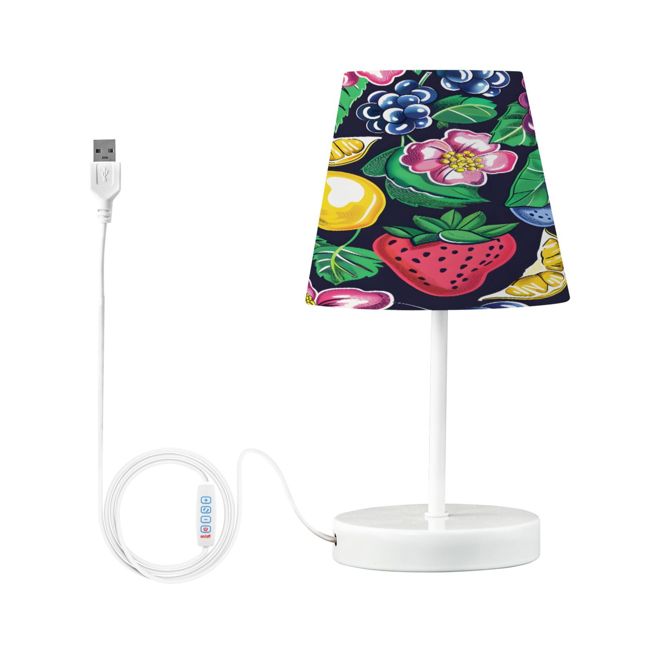 Apple Blueberry Strawberry Rose Desk Lamp LED Table Nightstand Lamps ...