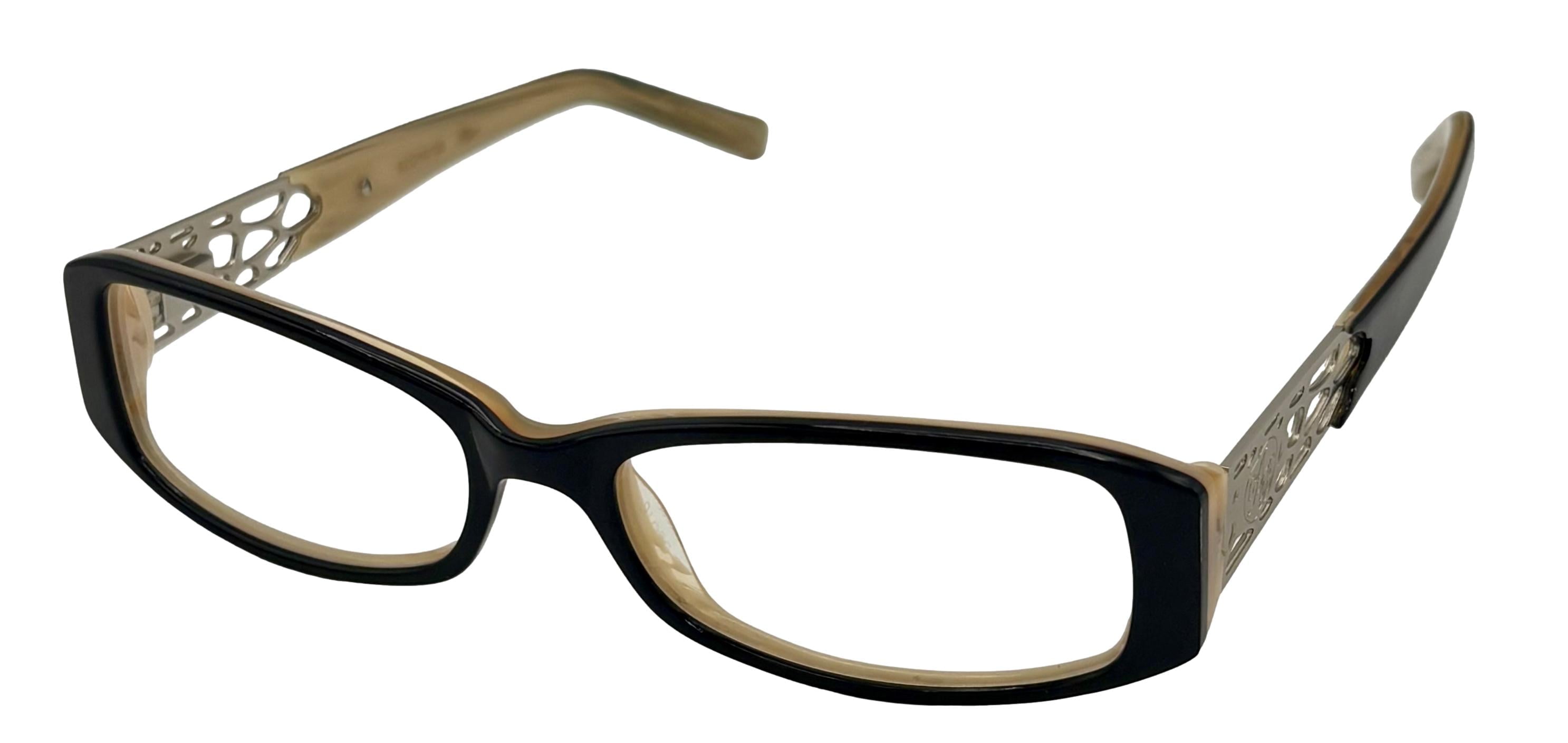 Apple Bottoms Womens Ophthalmic Eyeglass Rectangle Plastic 735 2 Black ...