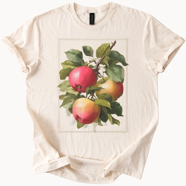 Apple Branch Tee Fruit Graphic Shirt Orchard Top Unisex S-5XL Hot ...