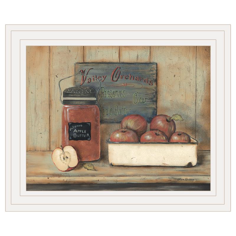 Apple Butter by Pam Britton Printed Framed Wall Art Wood Multi-Color ...