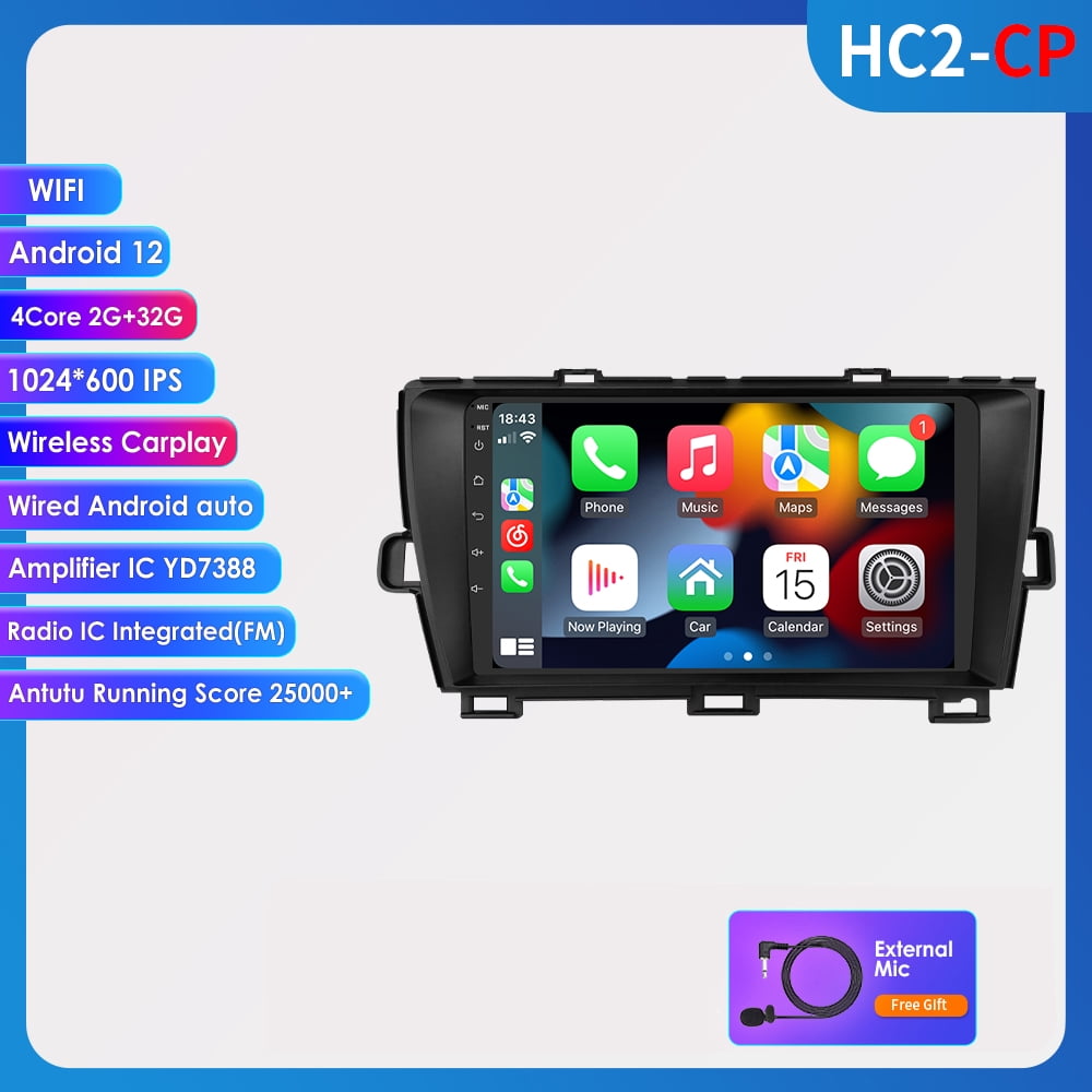 Android 12 GPS Navigation, 2+32GB Car Stereo, Apple Carplay, for Toyota ...