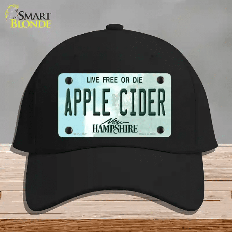 Apple Cider New Hampshire Novelty License Plate Hat Tag Cotton Black ...