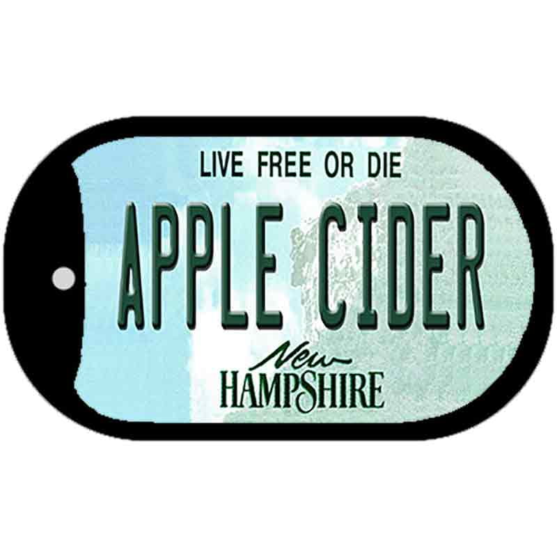 Apple Cider New Hampshire Novelty Metal Dog Tag Necklace DT-13571 2" x ...