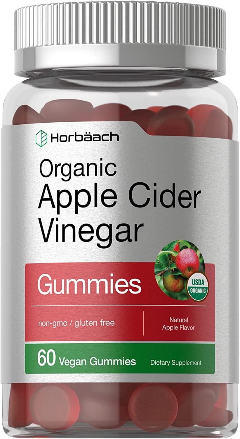 Apple Cider Vinegar | 60 Vegan Gummies | USDA Organic | by Horbaach ...