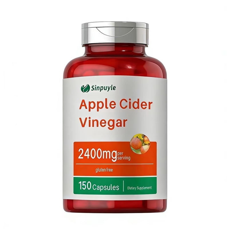 Apple Cider Vinegar Capsules 2400mg - 150 Count - Gluten-Free ...