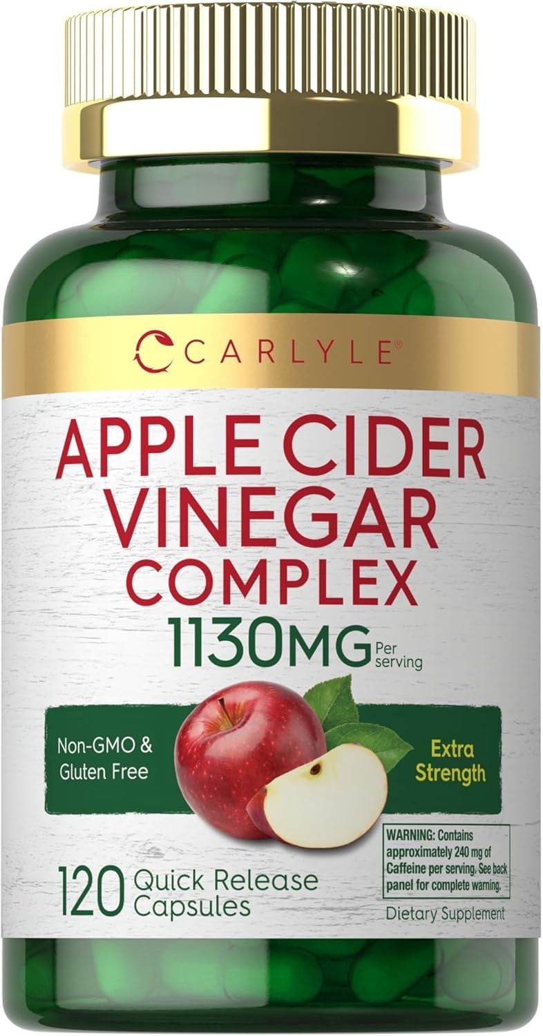 Carlyle, Apple Cider Vinegar Capsules, 120 Pills, with Cayenne Ginger ...