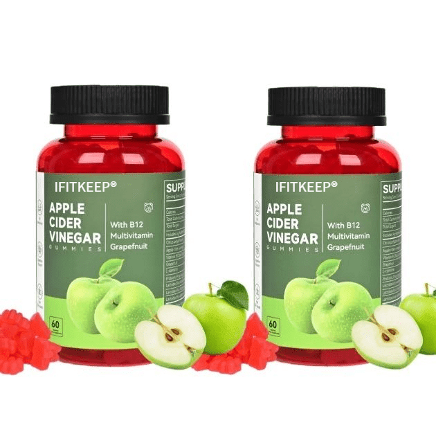 Apple Cider Vinegar Gummies with Vitamin B12, Multivitamin Support, Non-GMO, Vegan Friendly, 60 ...