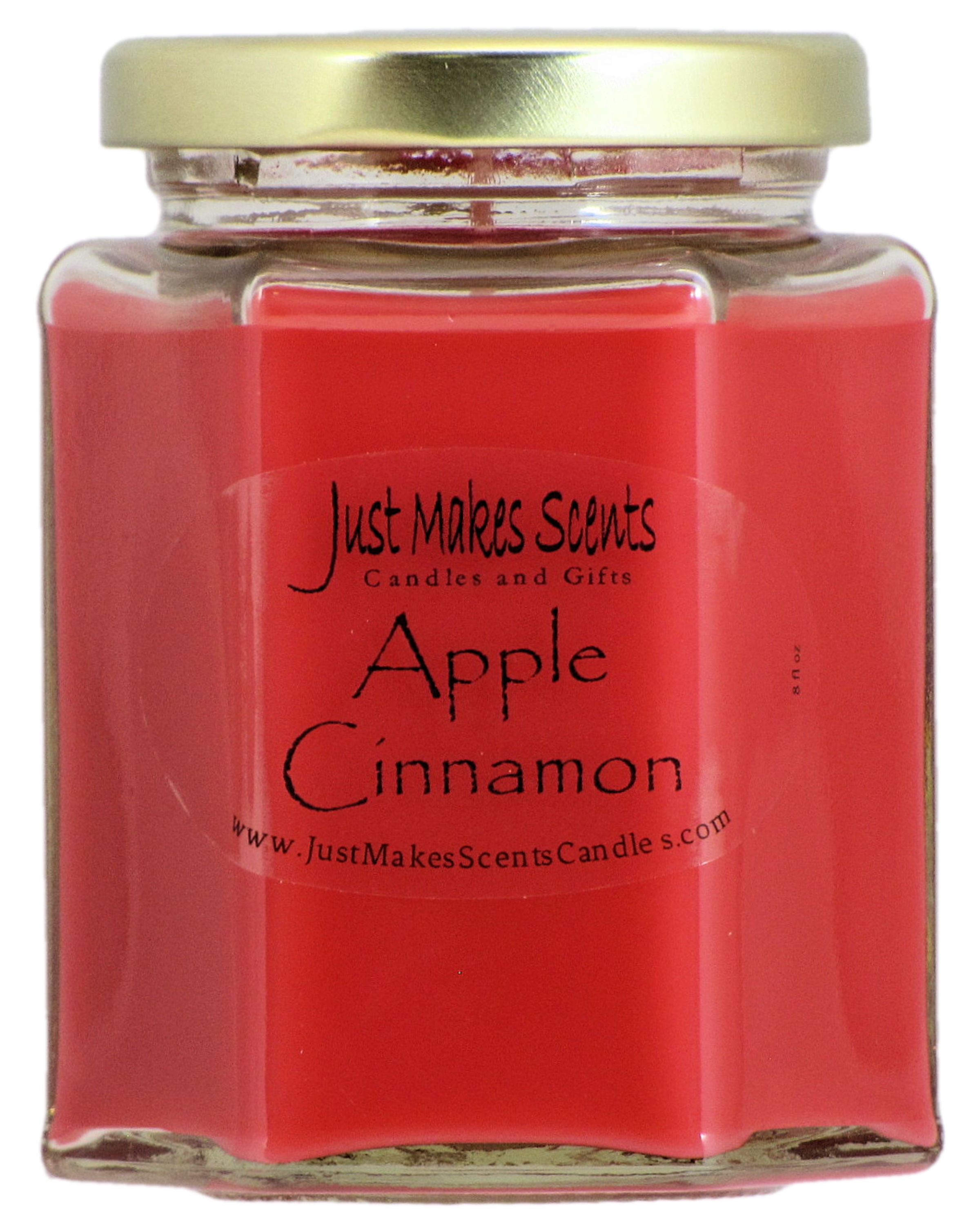 Apple Cinnamon Scented Soy Candle - Just Makes Scents - Walmart.com