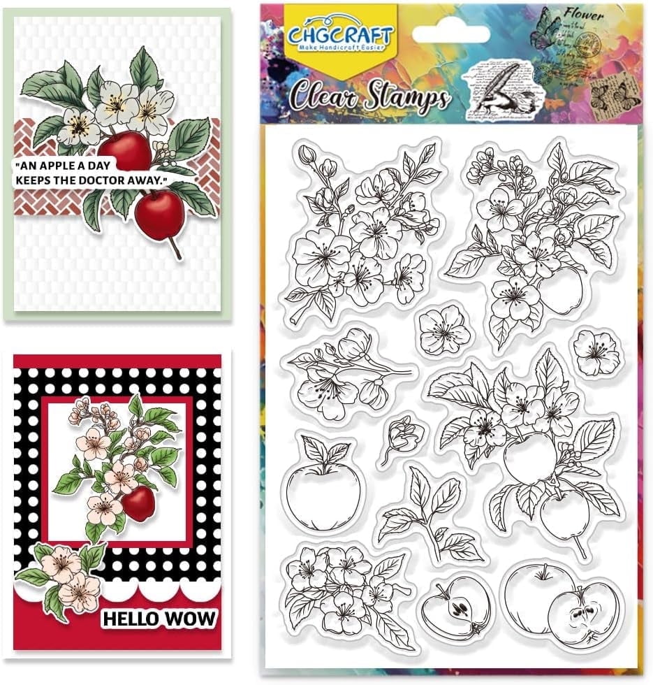 Clear Stamps Blossom Stamp for Crafts Transparent Silicone Stamps for ...