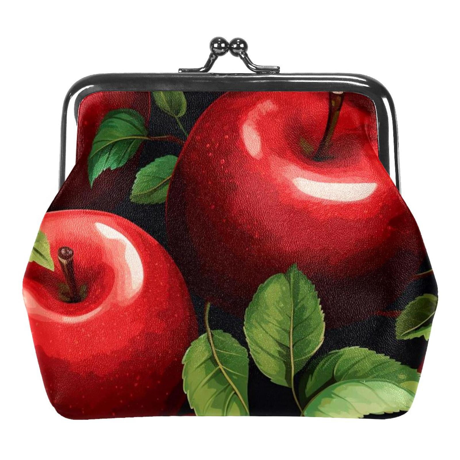 Apple Coin Purse Kiss Lock Change Purse Vintage Trinkets Pouch ...