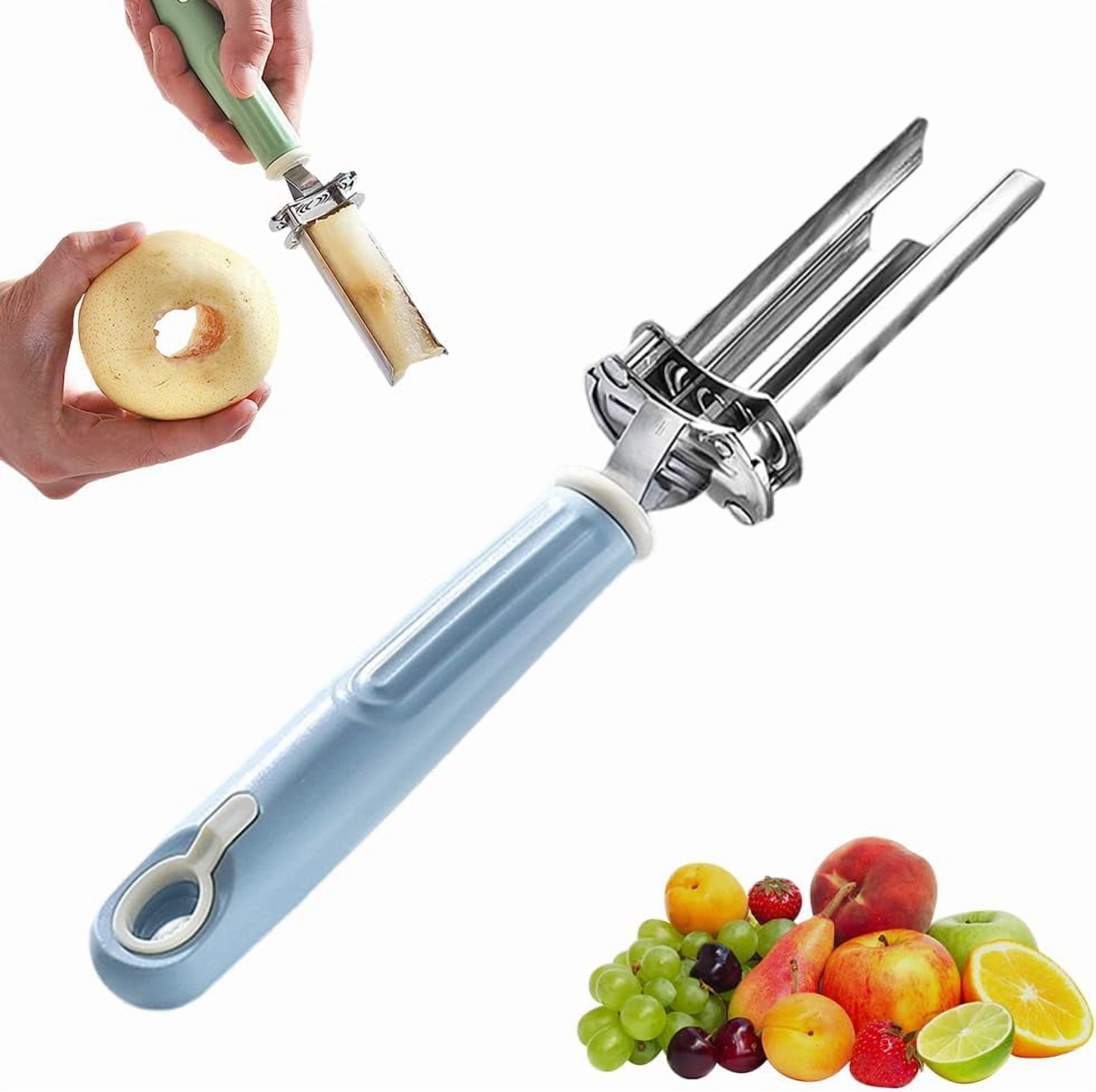 Apple Corer, Adjustable Fruit and Vegetable Corers Tool, Upgraded Stainless Steel Seed Remover ...