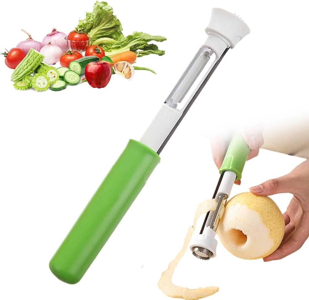 Apple Corer and Peeler 2 in 1, NOGIS Stainless Steel Apple Corer Tool ...