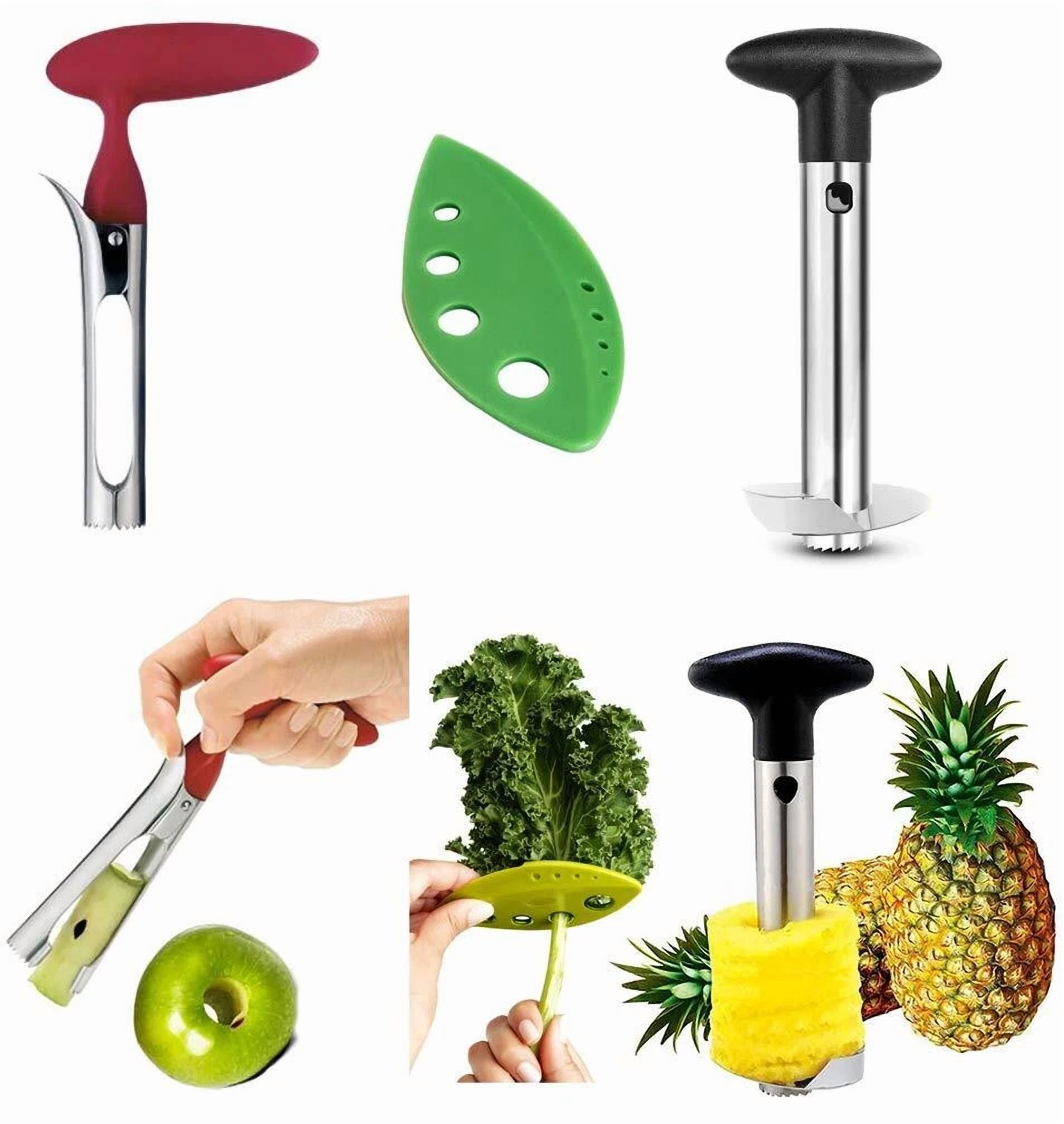 Apple Corer + Pineapple Tool + Herb Kale Stripper- Lever Tool By Bright ...