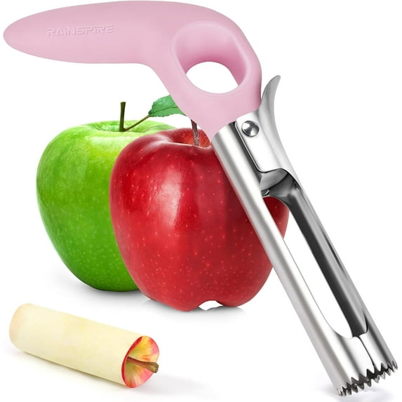 Apple Corer Tool Kitchen Apple Core Remover Stainless Steel Comfortable Nonslip Handle ...